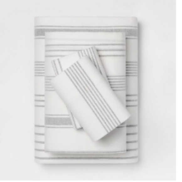 Threshold | Bedding | Nwt Twin Grey Flannel Sheet Set | Poshmark